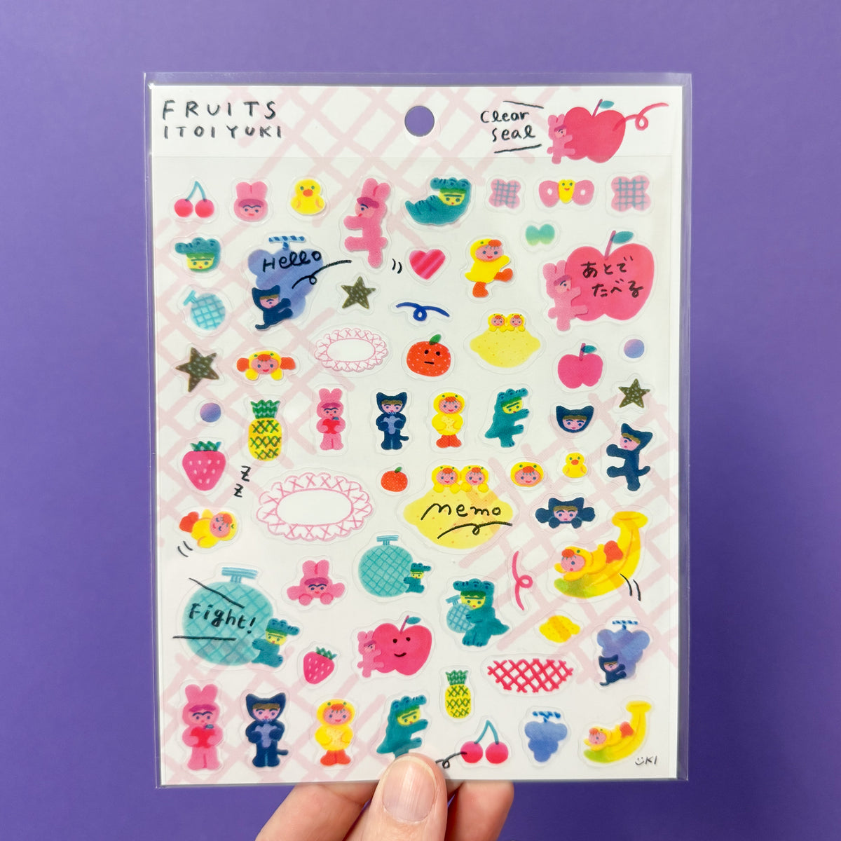Japanese Sticker Sheets - Fruits – Kinoko Kids
