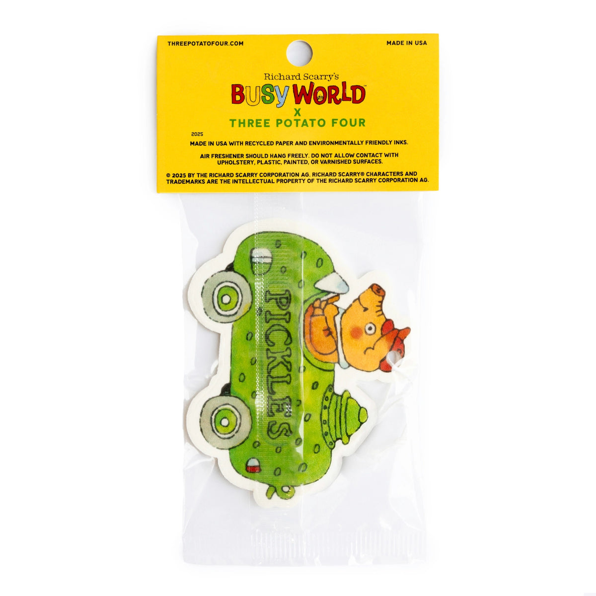 3P4 X Richard Scarry® - Pickle Car Air Freshener – Kinoko Kids
