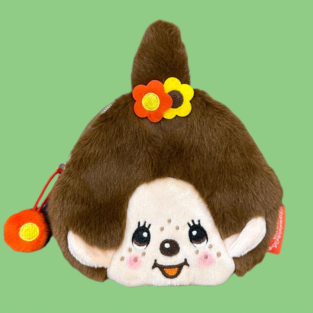Monchhichi Plush Pouch - Monmate Monchhichi Girl – Kinoko Kids