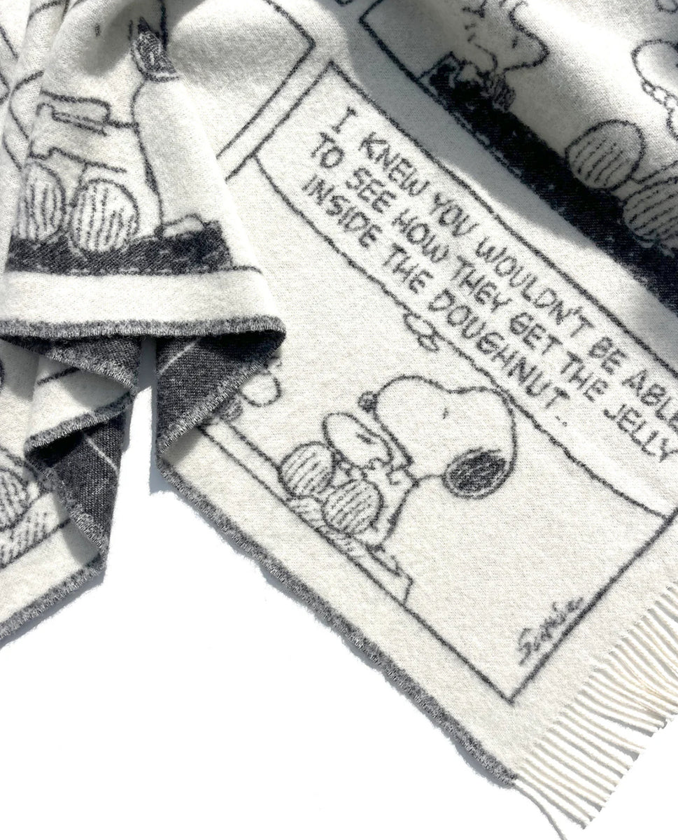 Wool Peanuts Comic Book Blanket – Kinoko Kids